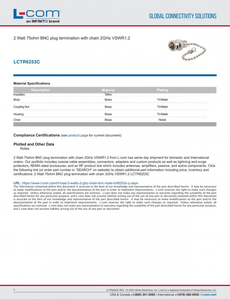 LCTR6253C technical document page 2