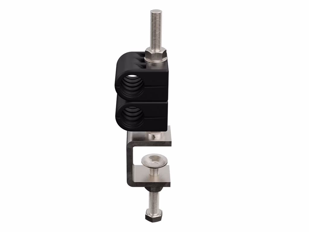 Single Side, 2-Hole, Feeder Clamp for 1/2