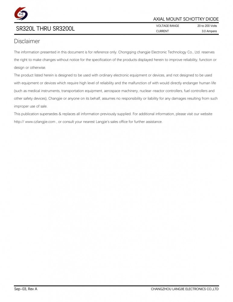 SR3100L datasheet page 5