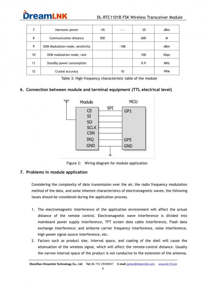 DL-RTC1101B-433M datasheet page 6