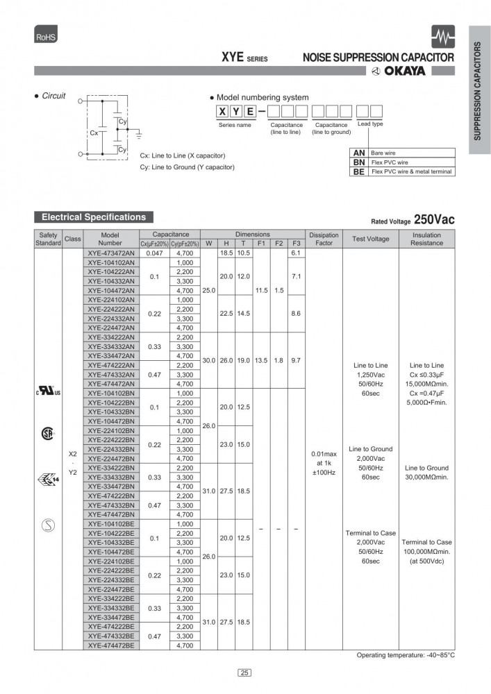 XYE capacitor network documentation page 2