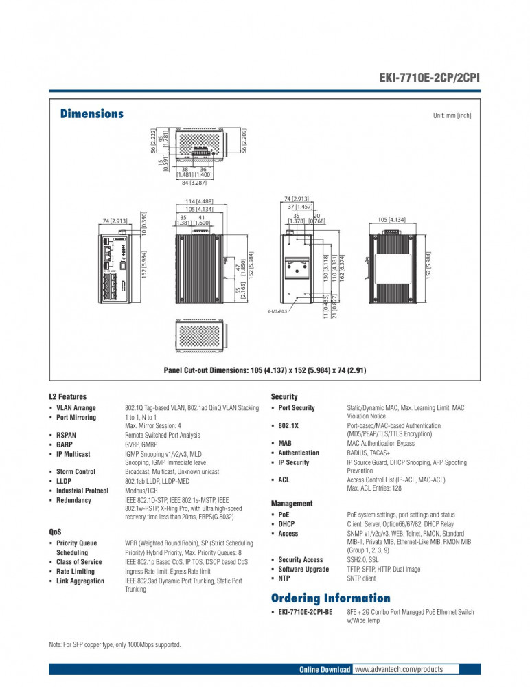 EKI-7710E-2CPI technical documentation, page 2