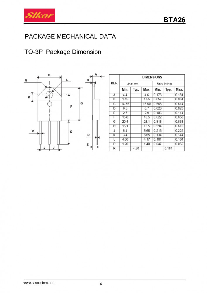 BTA26-800B datasheet page 4