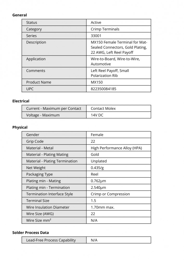 330013005 product document image, page 2