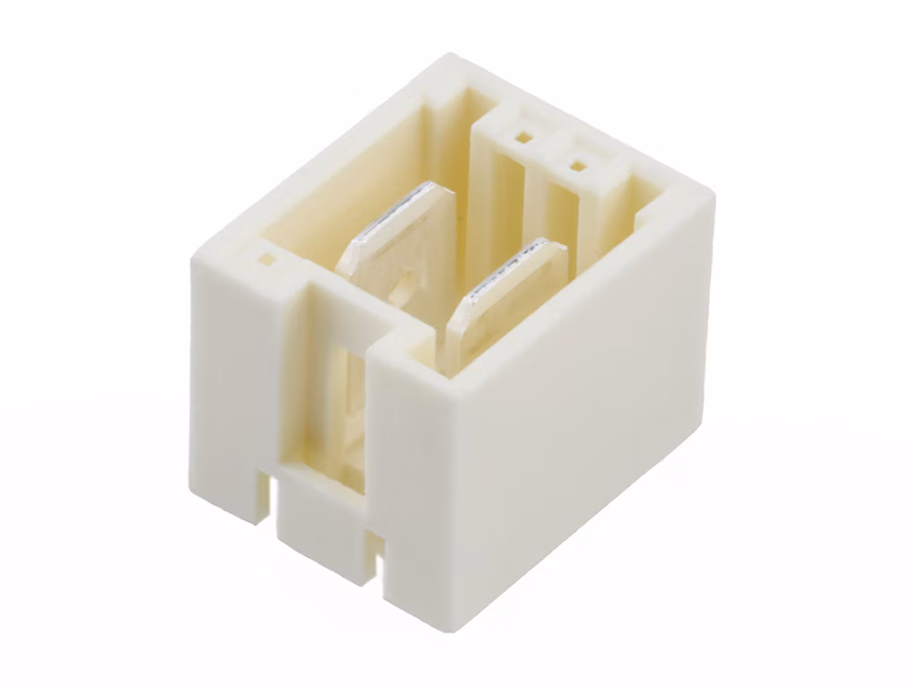 Appli-Mate RAST 5 Header, Vertical, 2 Circuits, Tin (Sn) Plating, Position Keys 1a & 2b, Code Key d20, Latch Between Circuits 1 & 2, PCB Polarization A, Glow-Wire Capable