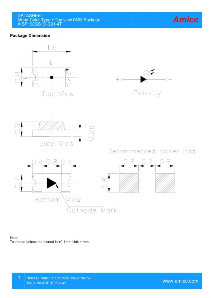 A-SP192GS1D-C01-4T datasheet page 7