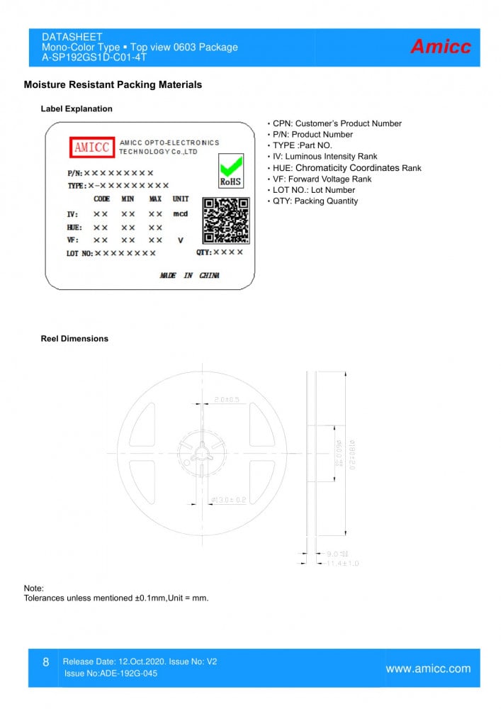 A-SP192GS1D-C01-4T datasheet page 8