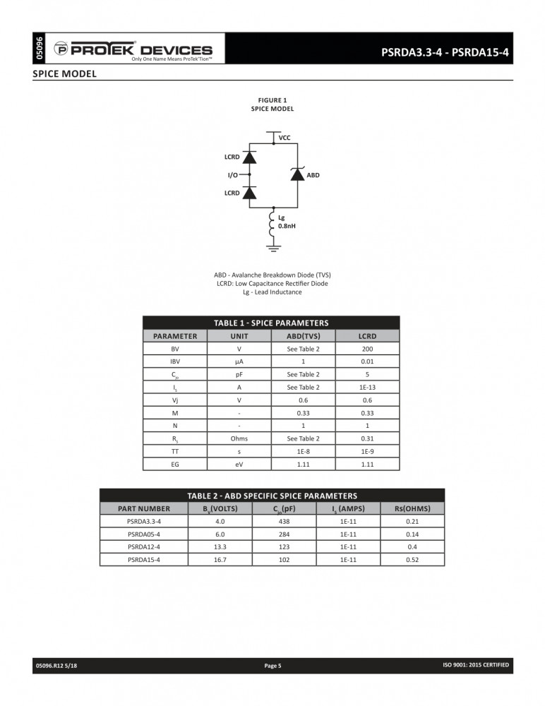 PSRDA3.3-4-LF-T7 datasheet page 5