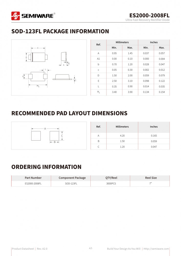 SEMIWARE ES2002FL datasheet page 4