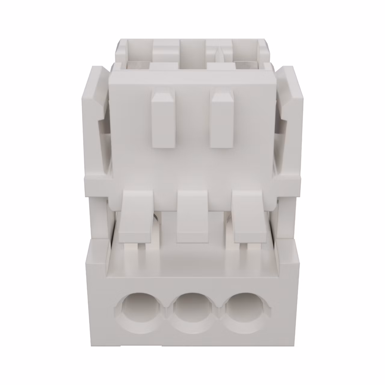 Appli-Mate RAST 2.5 IDT Housing, 2.50mm Pitch, with Side Latches, Female, 2 Circuits, Position Keys A & D Removed, Polarizing Rib Between 2/3, Voided Circuit 2 for sale