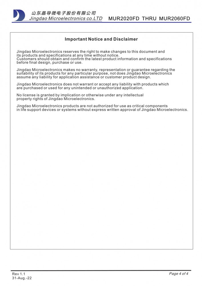 MUR2040FD datasheet page 4