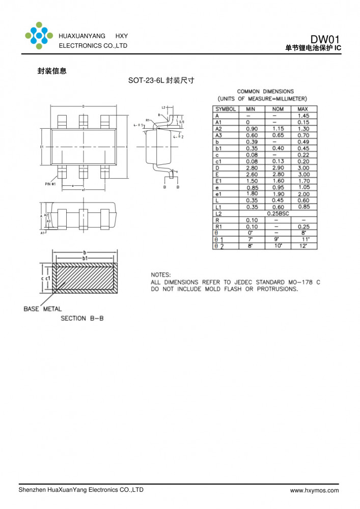 DW01 datasheet page 7