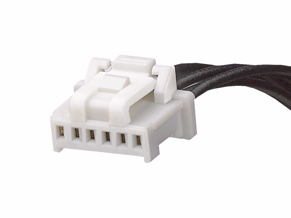Pico-Clasp-to-Pico-Clasp Off-the-Shelf (OTS) Cable Assembly, Single Row, 450.00mm Length, 6 Circuits, White