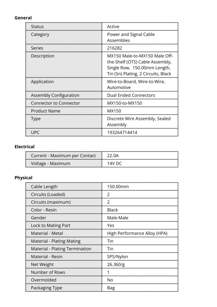 Product document image 2 for MOLEX 2162821021