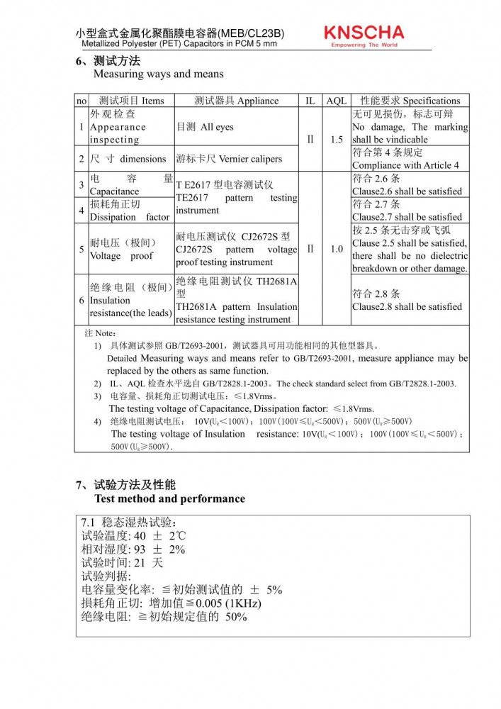 KNSCHA 224CL0058 datasheet page 9