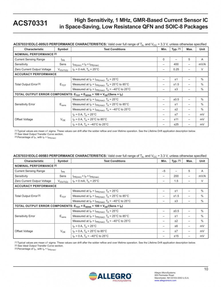 ACS70331 datasheet page 10