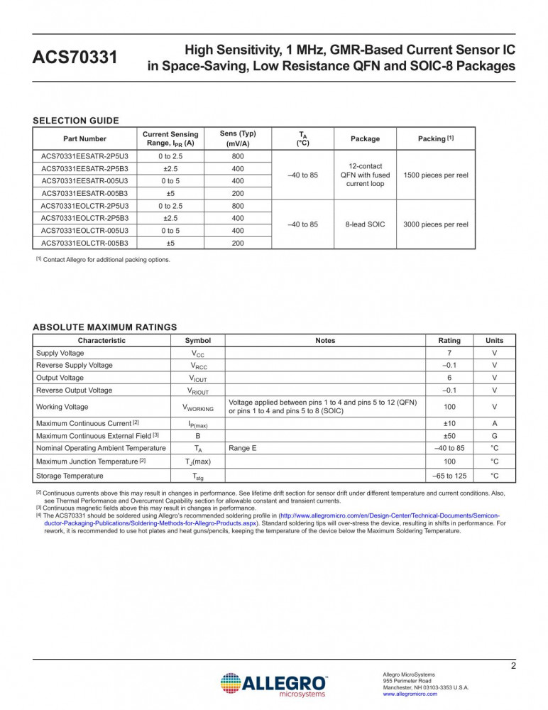 ACS70331 datasheet page 2