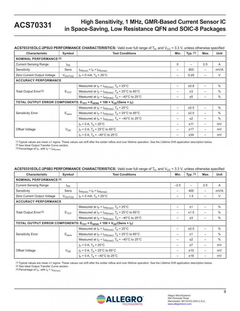 ACS70331 datasheet page 9