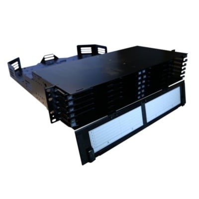UHD modular fibre optic drawer with cord management at front and back 2U to be equipped with cassettes for sale