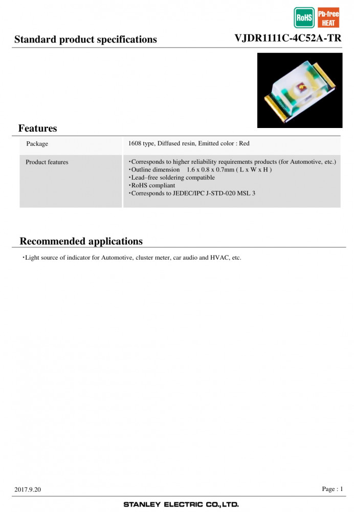 VJDR1111C-4C52A document page 1