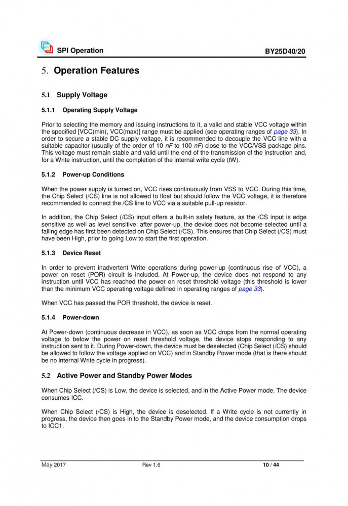 BY25D40ASTIG(R) datasheet page 10