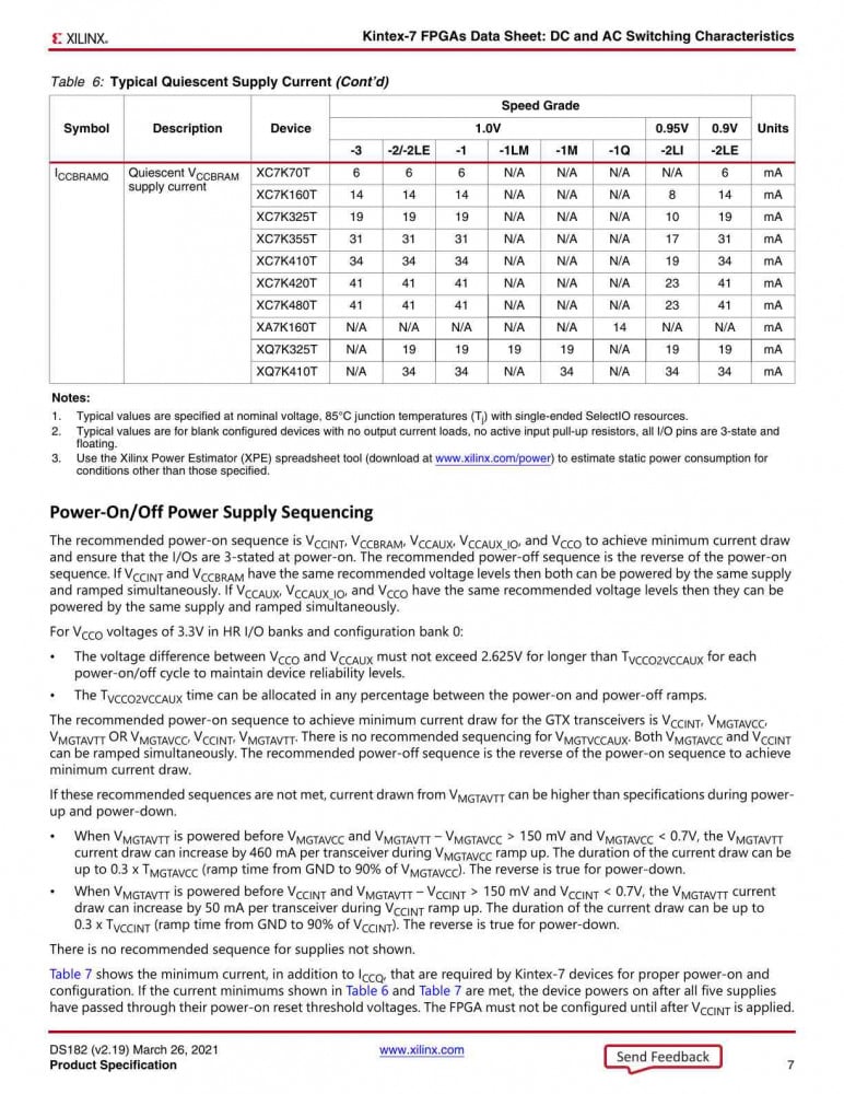 AMD Kintex-7 datasheet page 7