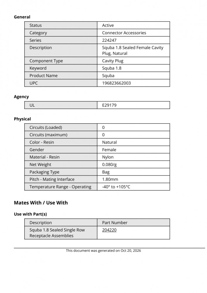 MOLEX 2242470002 product document image, page 2