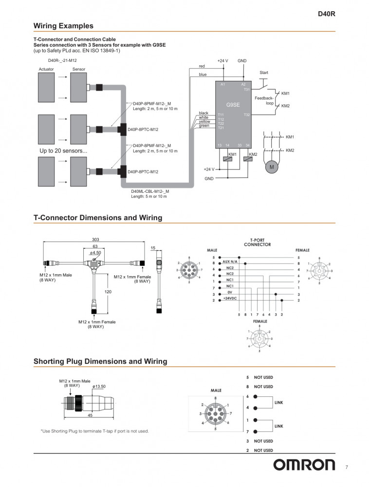 OMRON D40R technical document page 7