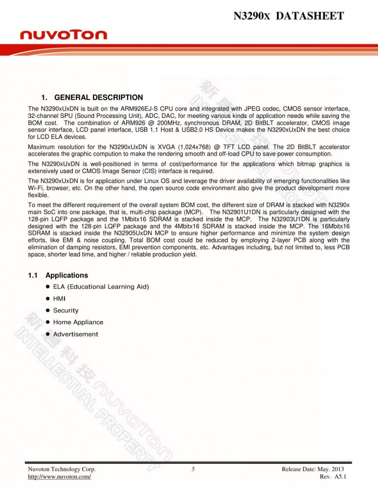 N32903U1DN datasheet page 5