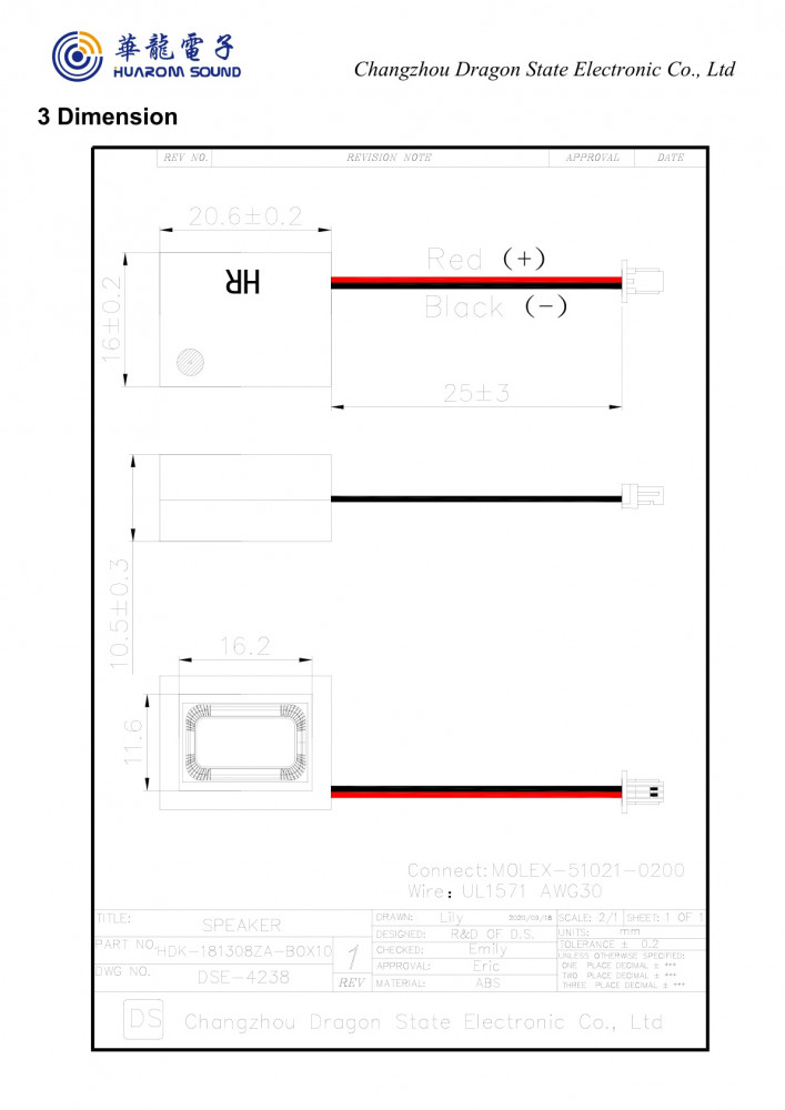 HDK-181308ZA-BOX10 reliability test page