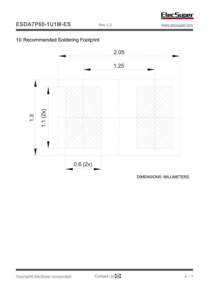 ESDA7P60-1U1M-ES datasheet page 6