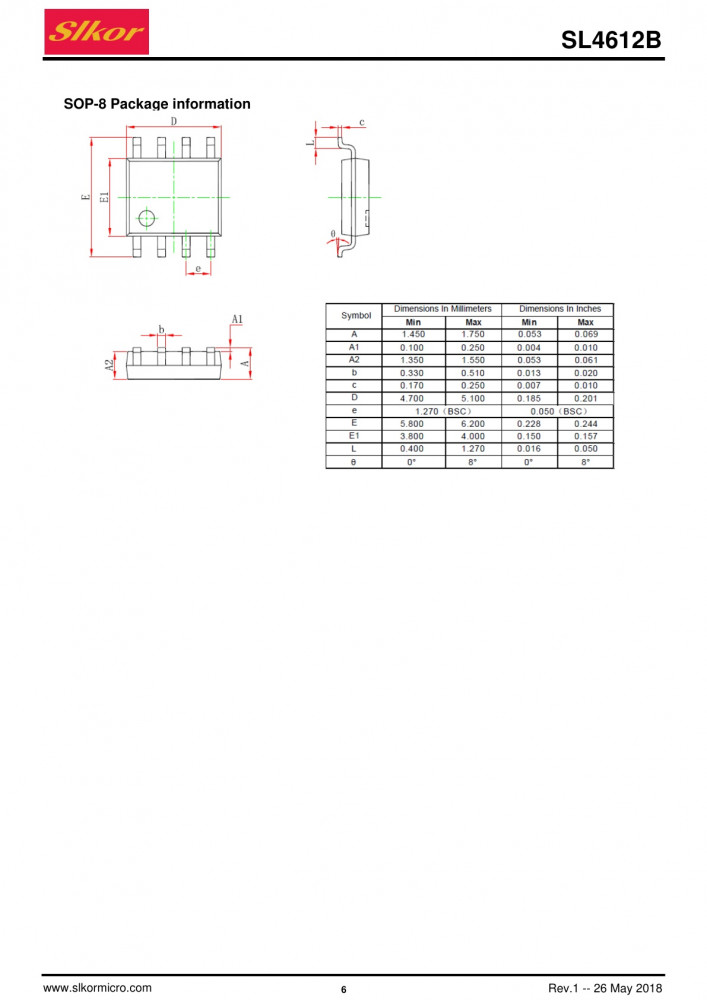 SL4612B datasheet page 6