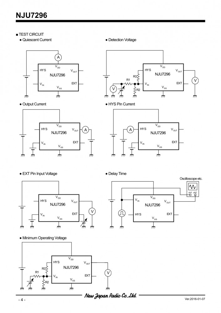 NJU7296 datasheet page 4