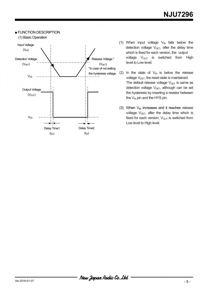 NJU7296 datasheet page 5