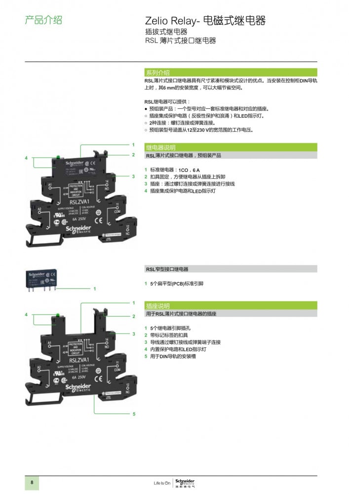 Schneider Zelio Relay catalogue page 10