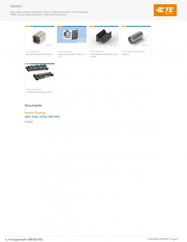 TE Connectivity 5552209-1 technical document page 4