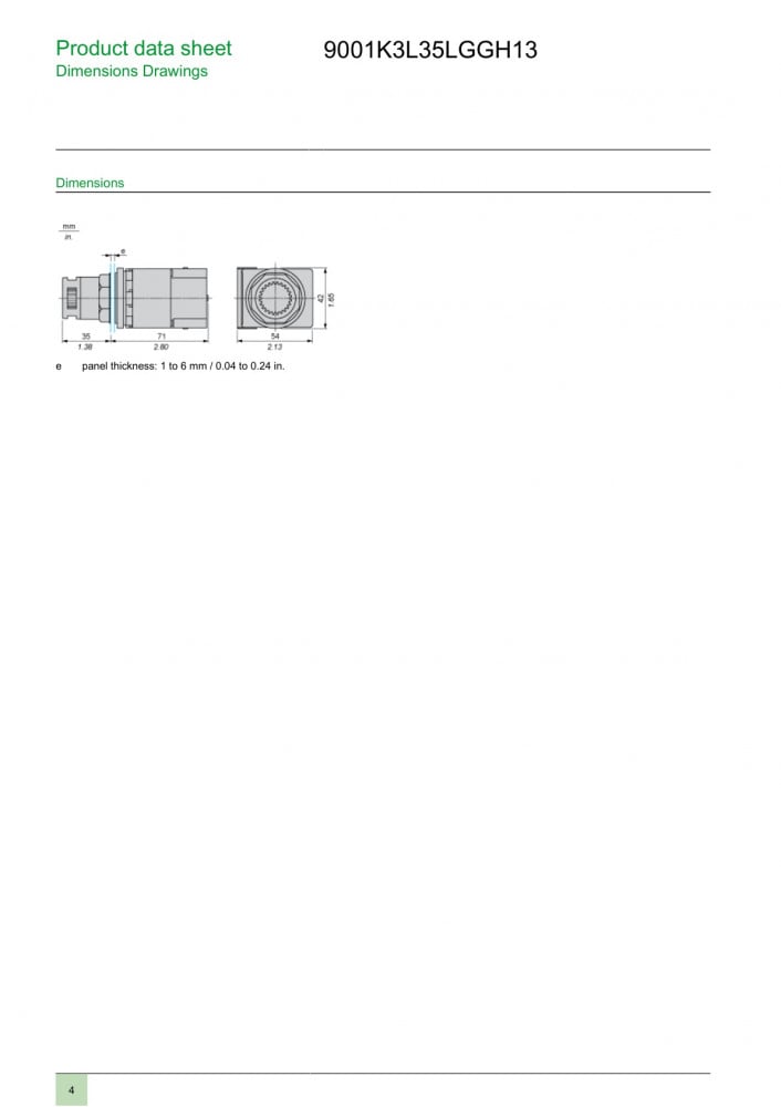 9001K3L35LGGH13 technical document page 4