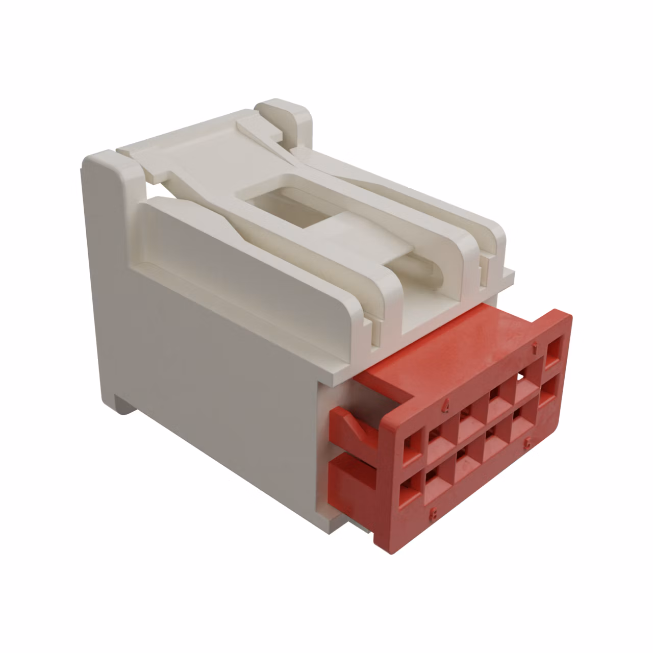 2.54mm Pitch, 0.64mm Width H-DAC 64 High Density Automotive Connectors, Dual Row, Female Harness Assembly, 8 Circuits, Polarization Option 3, Natural for sale