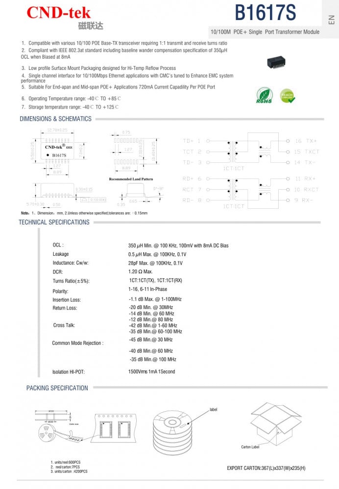 B1617S technical document page