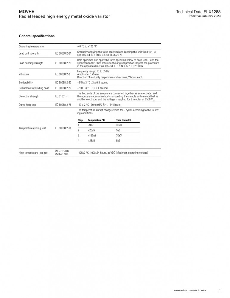 EATON MOVHE datasheet page 5