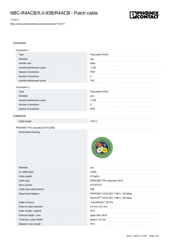 Phoenix Contact 1113217 documentation page 3