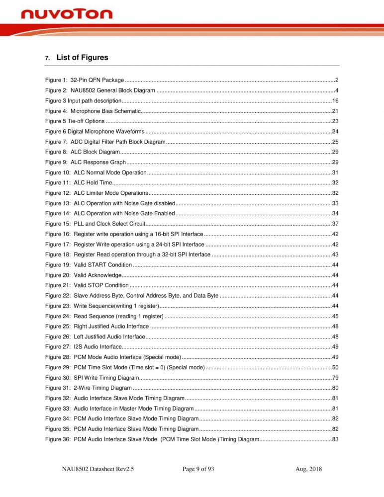 NAU8502 datasheet page 9