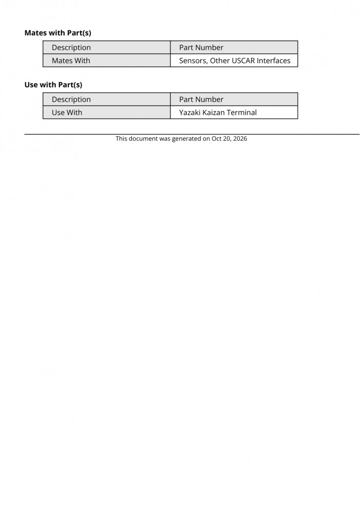 Product documentation page 3 for MOLEX 314047100