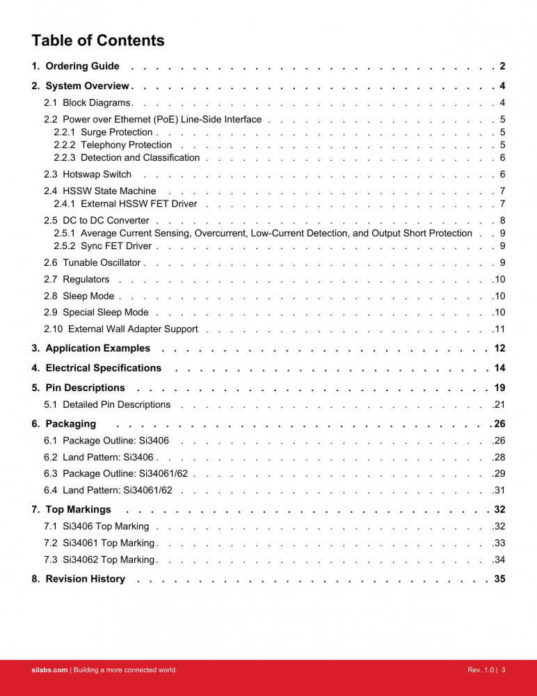 Si3406x datasheet page 3