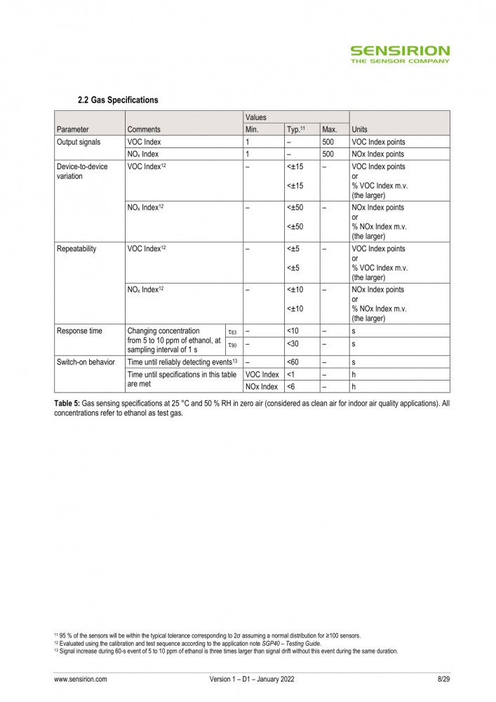 SEN5x document page 8
