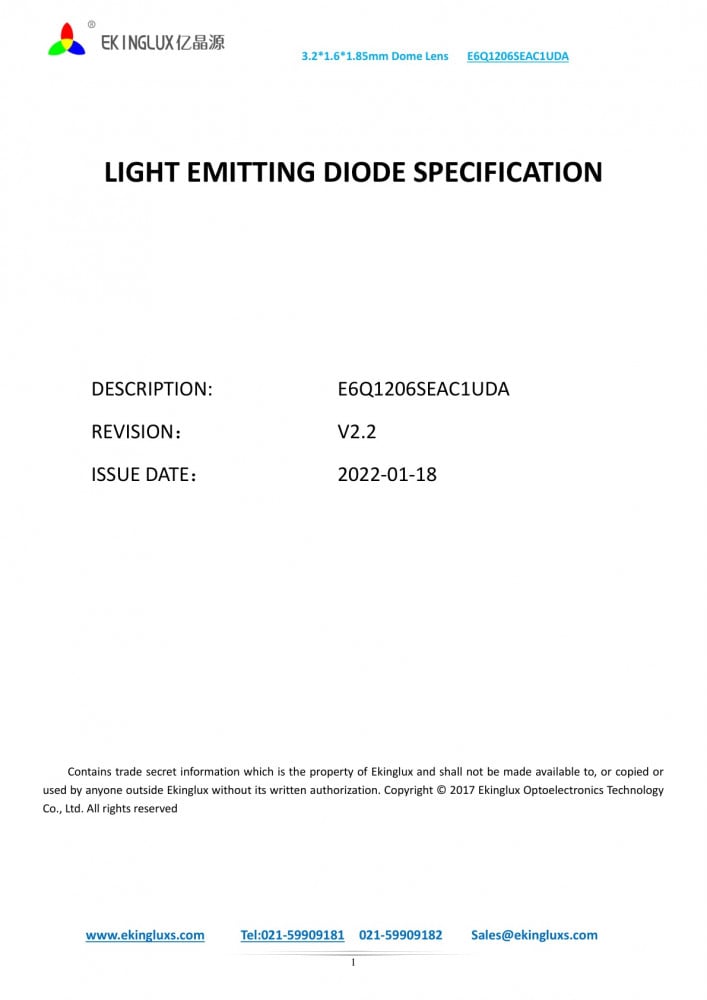 E6Q1206SEAC1UDA datasheet page 1