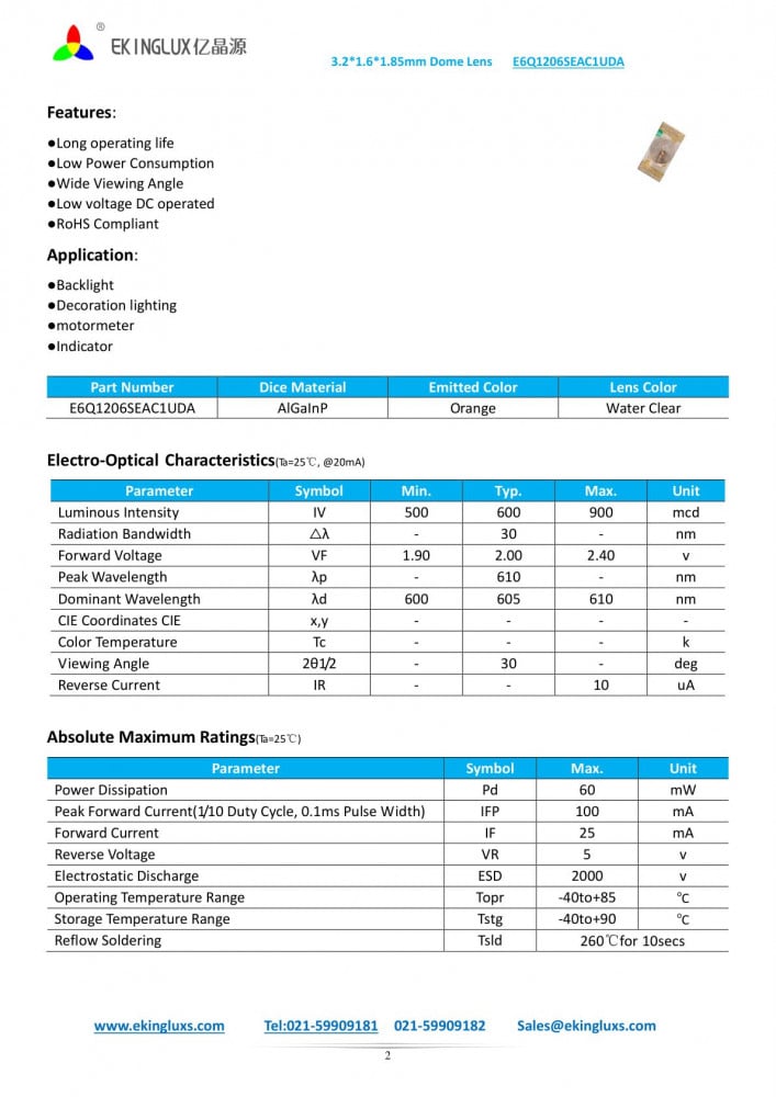 E6Q1206SEAC1UDA datasheet page 2