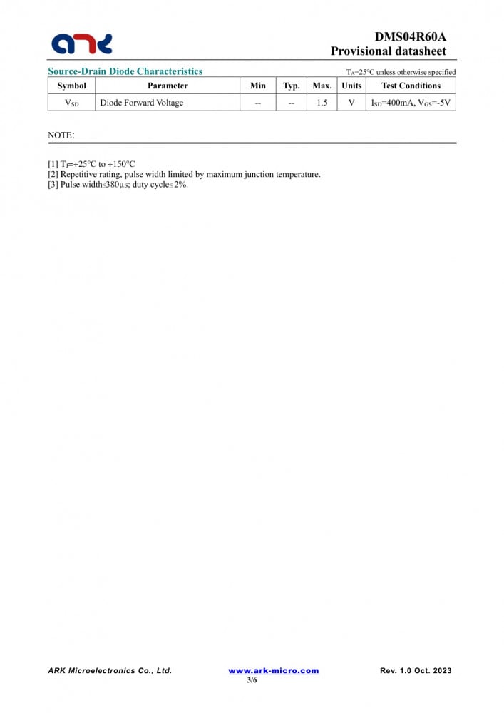 DMS04R60A datasheet page 3