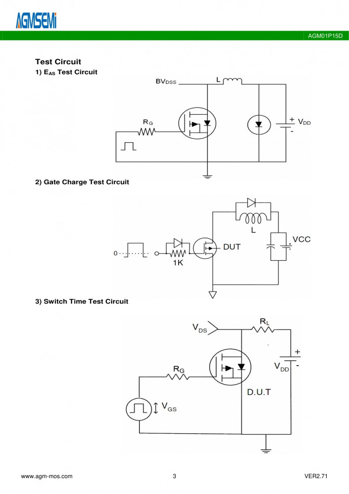 AGM01P15D datasheet page 3