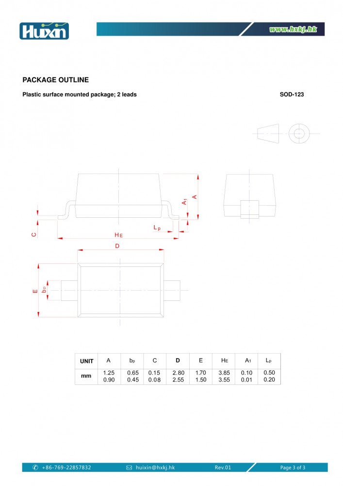 1N4148W technical document page 3